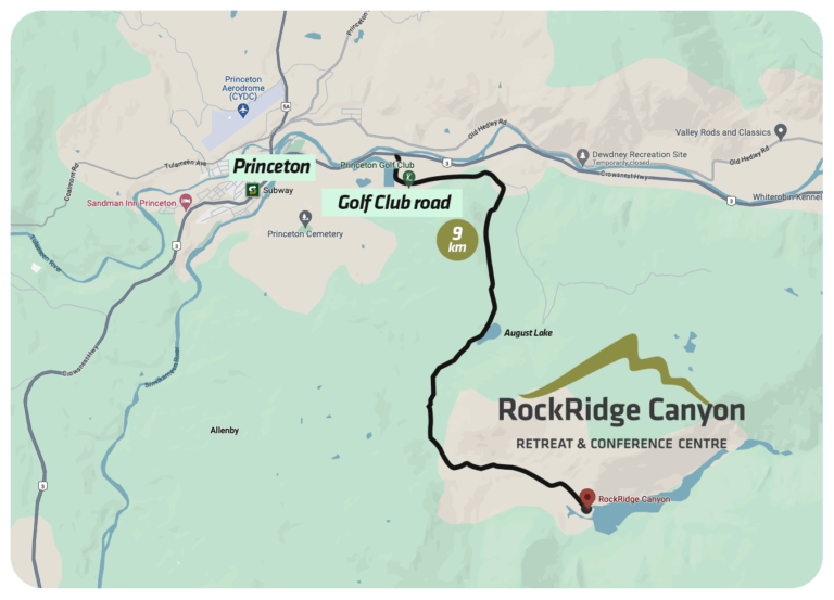 RockRidge Canyon Maps - RockRidge Canyon Retreat Centre - Princeton BC